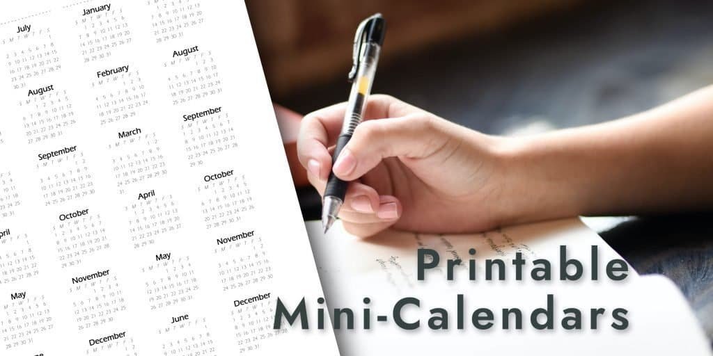 Free Printable Mini Monthly Calendar Stickers (Avery 5214 Template ...